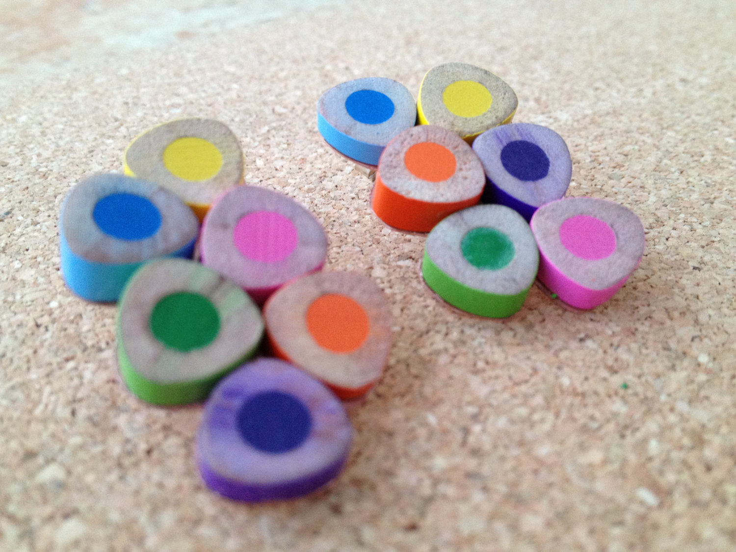 Color Theory Pencil Earrings Copper Base And Sterling Silver Ear Backs ...